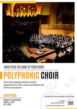 Choir Poster Templates to Edit Online
