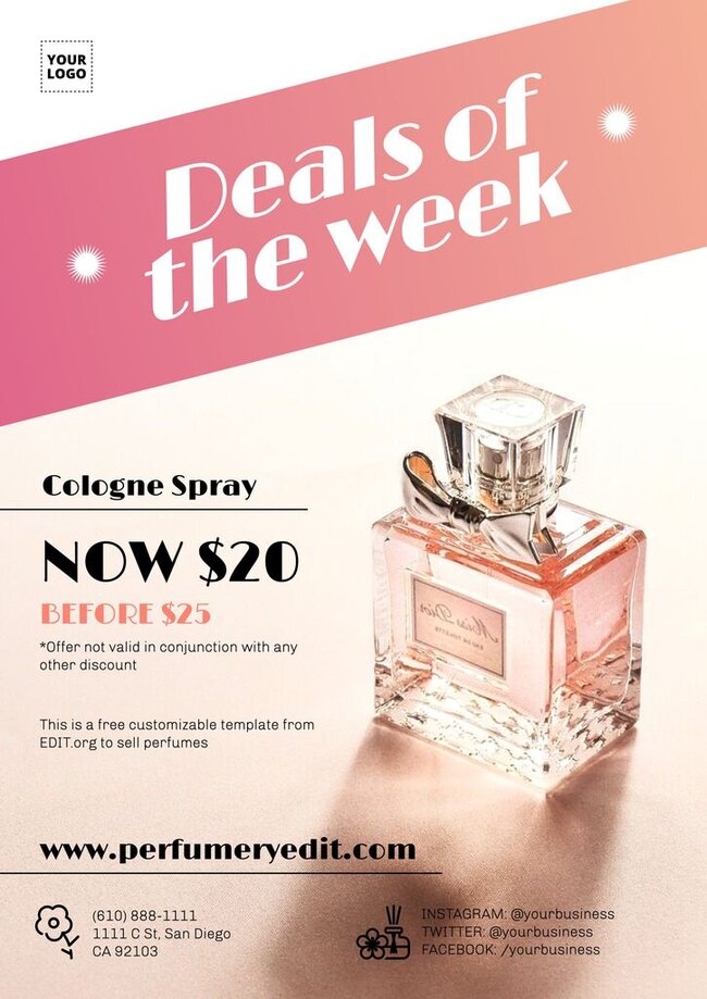 Designs for Perfumery Offers and Promotions