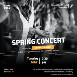 Choir Poster Templates to Edit Online