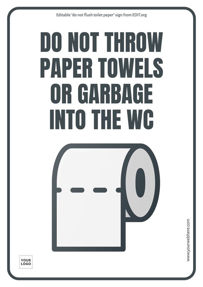 Free printable restroom signs