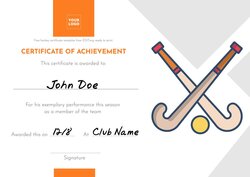 Free sport certificate templates