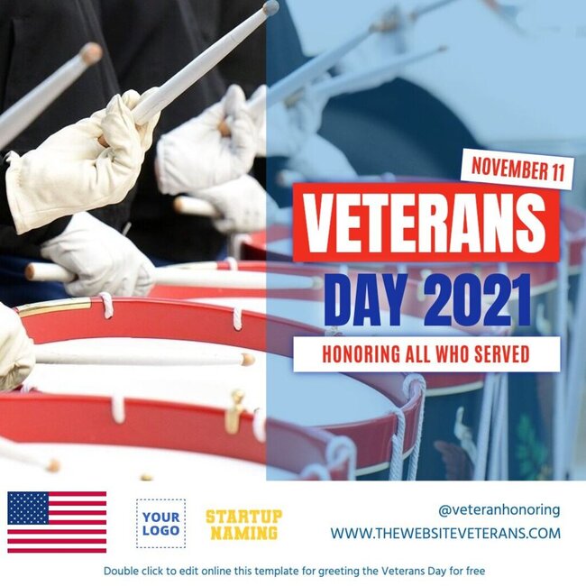 Customizable Veterans Day Flyer Templates