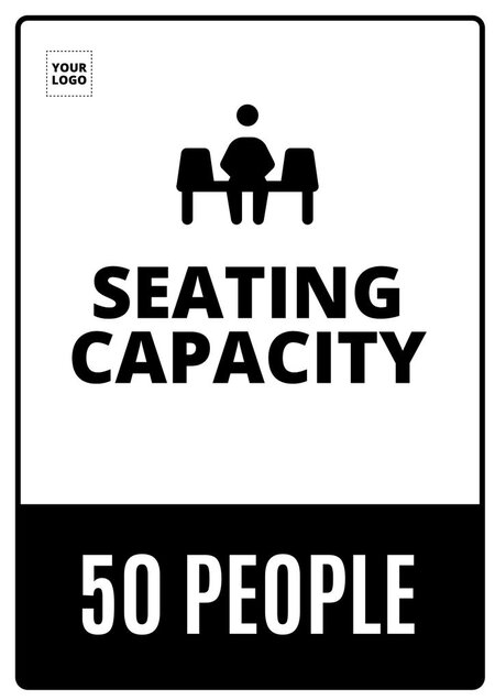 Maximum capacity posters and templates