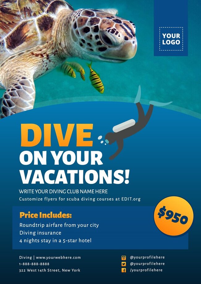 Free Diving Flyer Templates to Customize